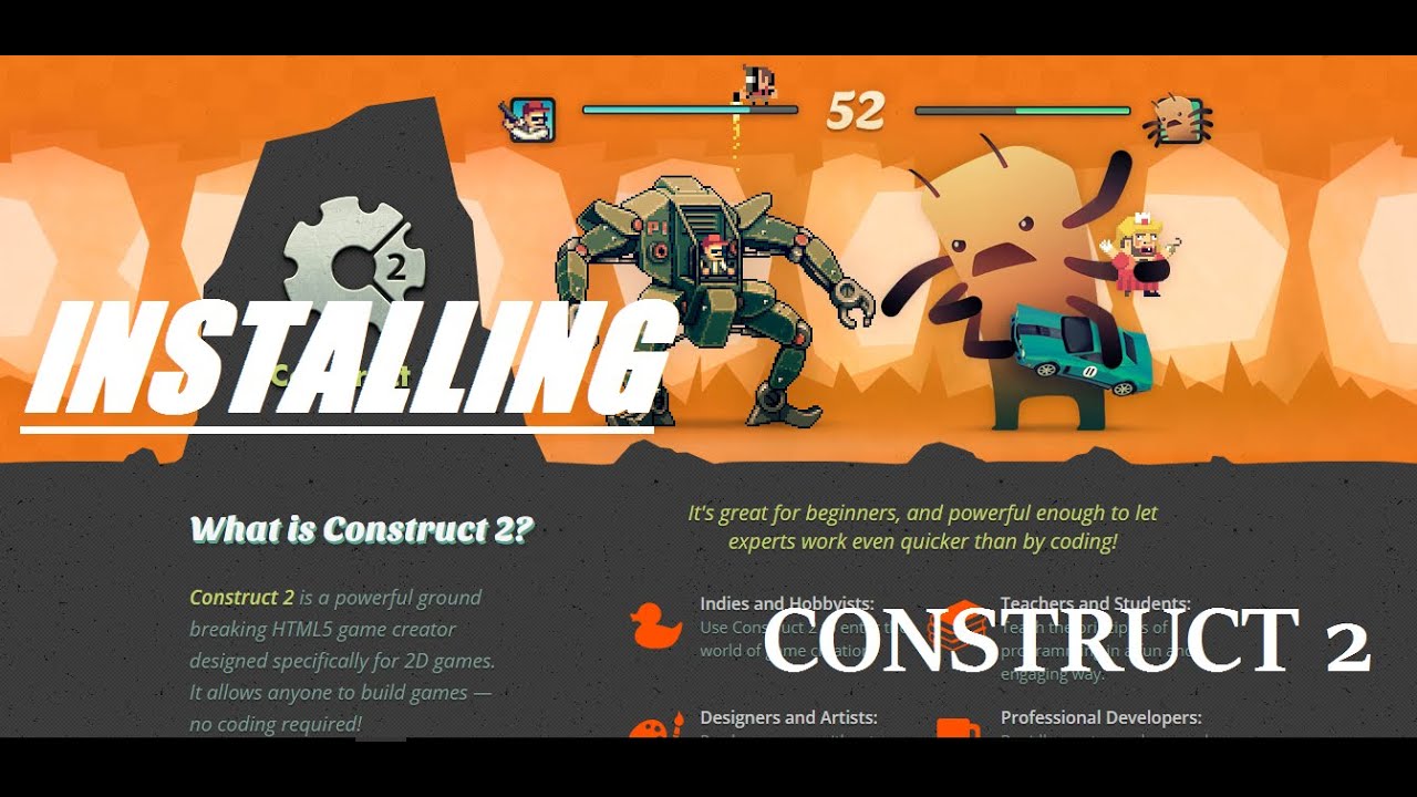 Construct 2 tutorial for beginner: 01-Introduction