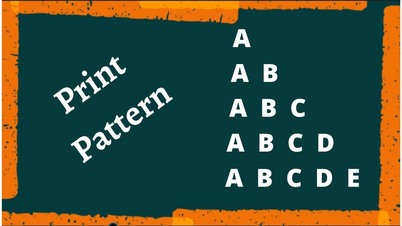 Program to Print Half Pyramid Pattern of Alphabet || TechDotTeach || C Basic