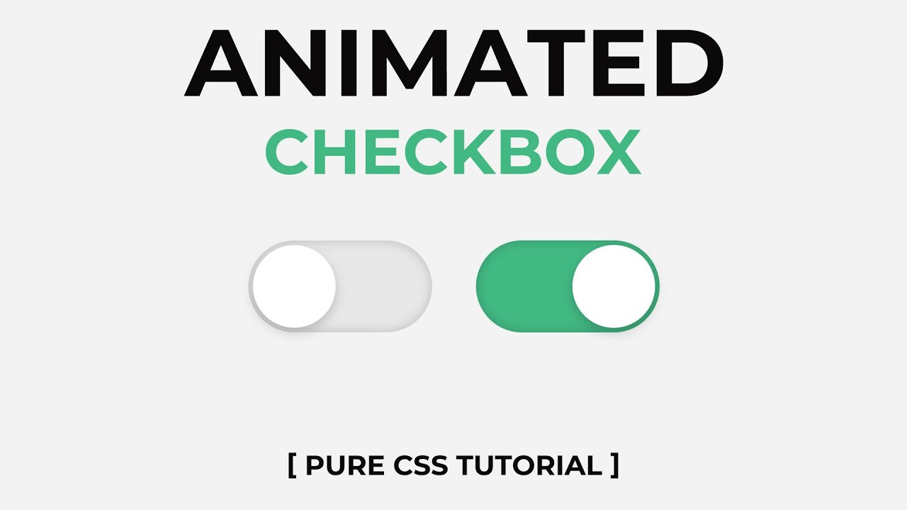 Creating Custom Animated Checkbox with CSS | No JavaScript