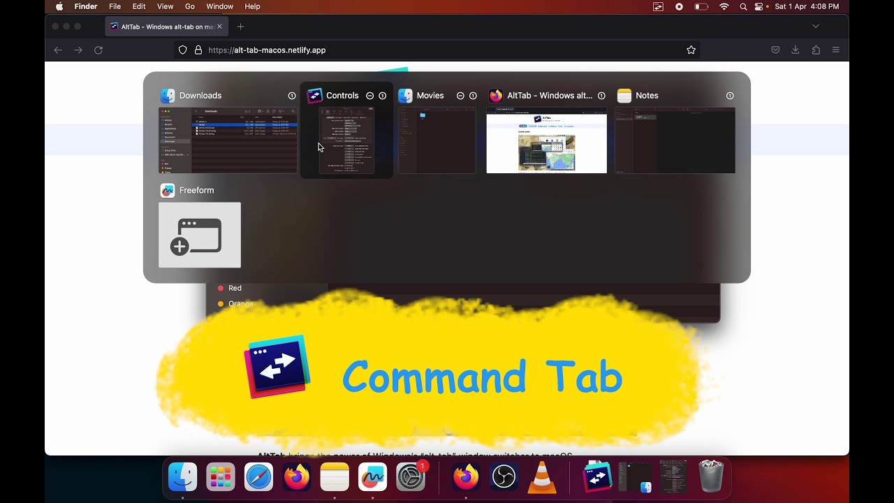 Improve your MacOs Command-Tab experience