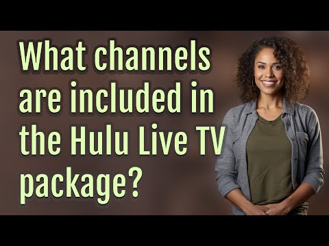 What channels are included in the Hulu Live TV package?