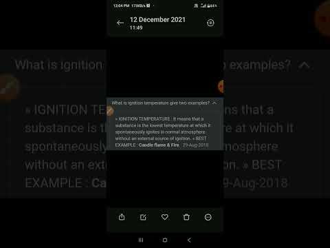What is Ignition temperature ? || Answer by PSG Official || Answer in short || Science Solutions