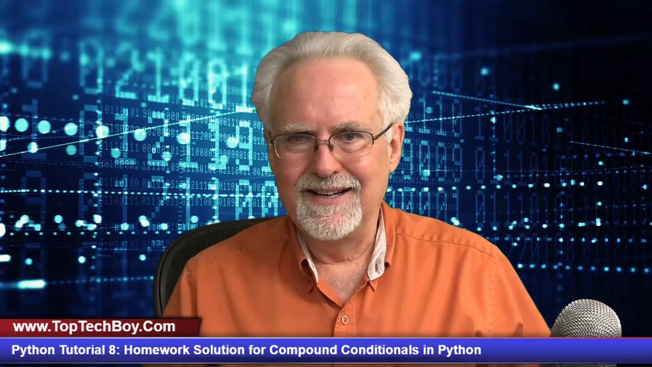 Python Tutorial 8: Homework Solutions for Compound Conditionals in Python