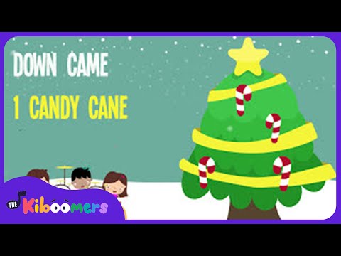 5 Candy Canes Lyric Video - The Kiboomers Preschool Songs & Nursery Rhymes for Christmas