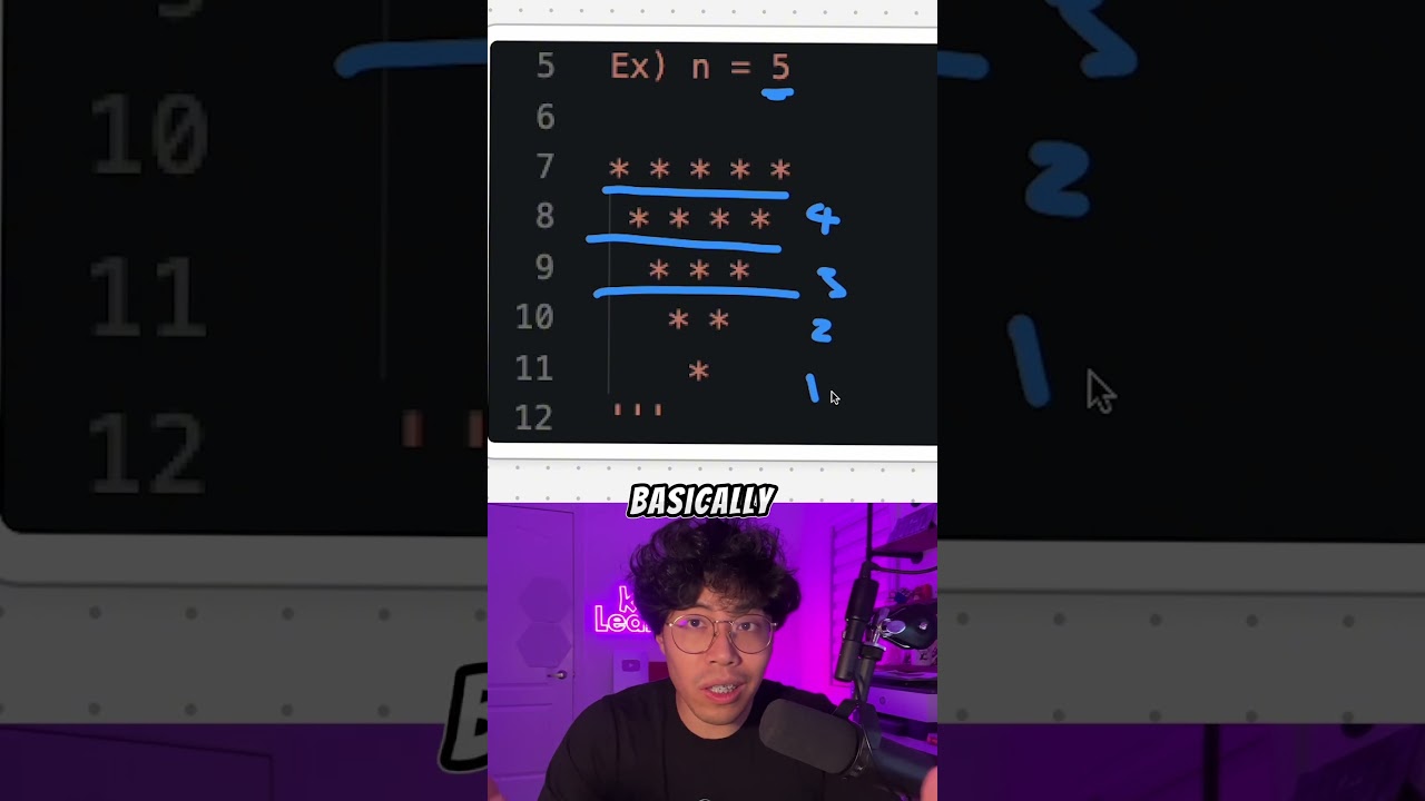 How to draw a triangle in python #softwareengineer #computerscience #python hon