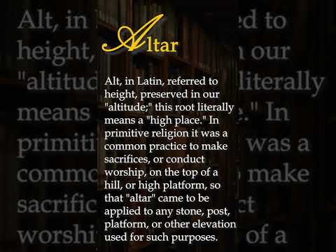 Altar - Masonic Dictionary #shorts