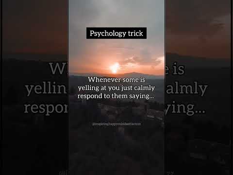 When someone is yelling at you... | psychology tricks #shorts