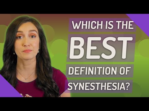 Which is the best definition of synesthesia?