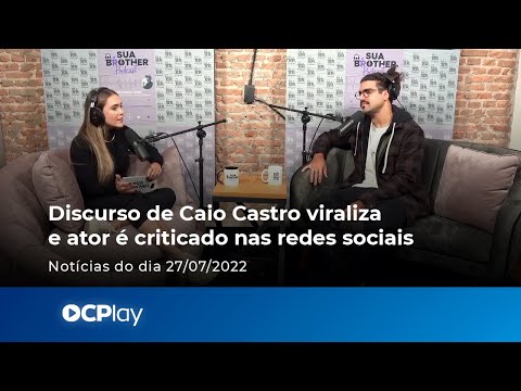 Discurso de Caio Castro viraliza e ator é criticado nas redes sociais