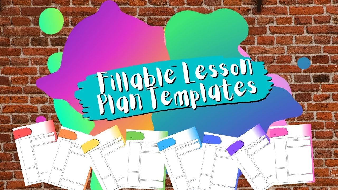 Art Teacher Helpers: Fillable Lesson Plan Template - How to Use Demo