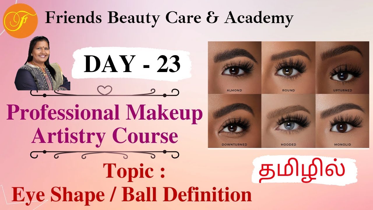 ONLINE 100 DAYS FREE PROFESSIONAL MAKEUP ARTISTRY COURSE | DAY 23 - EYE SHAPES/ BALL DEFINITION