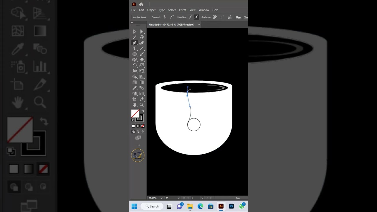 Let's Make A Coffee Cup Vector In Adobe Illustrator | AT Graphics