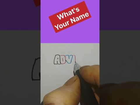 Advika || Name Art || Bubble letters #calligraphy