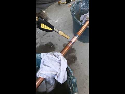 MAPP GAS TORCH RTM-1S6 welding effect ,brazing 22mm pipe
