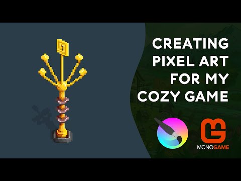 Creating a Pixel Art Lightning Rod for My Cozy Game Using Krita and MonoGame