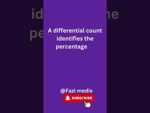 What is the significance of white blood cell differential count?