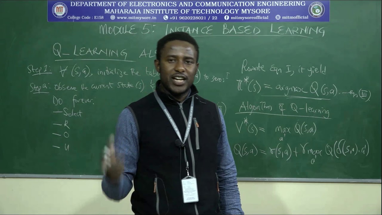 17CS73 - ML (Module 5) 5.9 Q-Learning