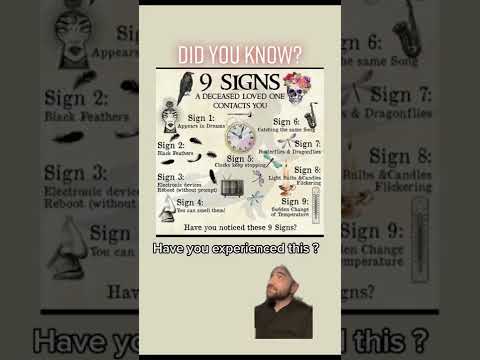 signs of contact from a deceased loved one