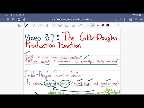 The Cobb-Douglas Production Function - Simply explained!