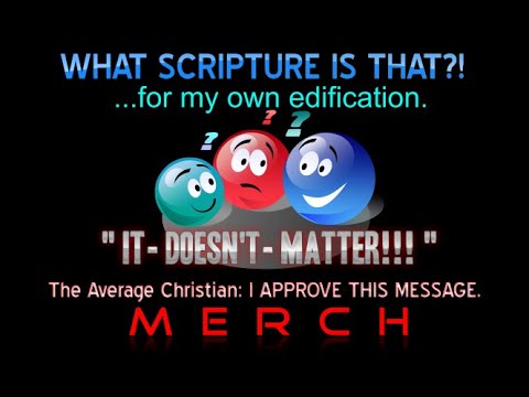 "It Doesn't Matter!!!" . . . (WSIT?!)