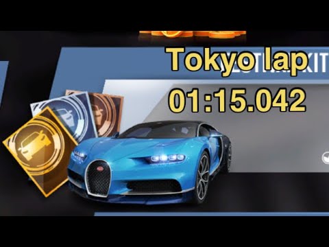 Asphalt 8 Bugatti Chiron Festival kits (wild cards) cup Tokyo lap