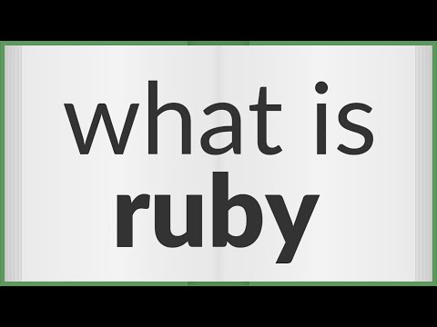 Ruby | meaning of Ruby