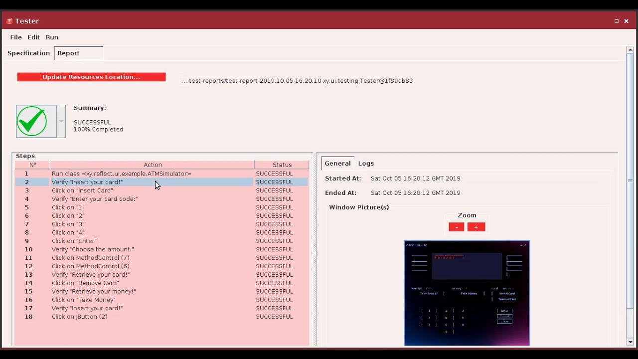 Java Swing Testing Toolkit - testing an ATM simulator