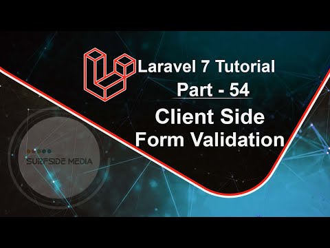 Learn Laravel 7 Tutorial Client Side Form Validation - Mind Luster