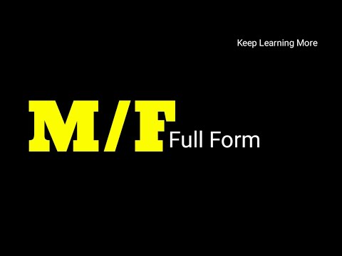 M/F Full Form | WhatsApp Abbreviation M/F Means