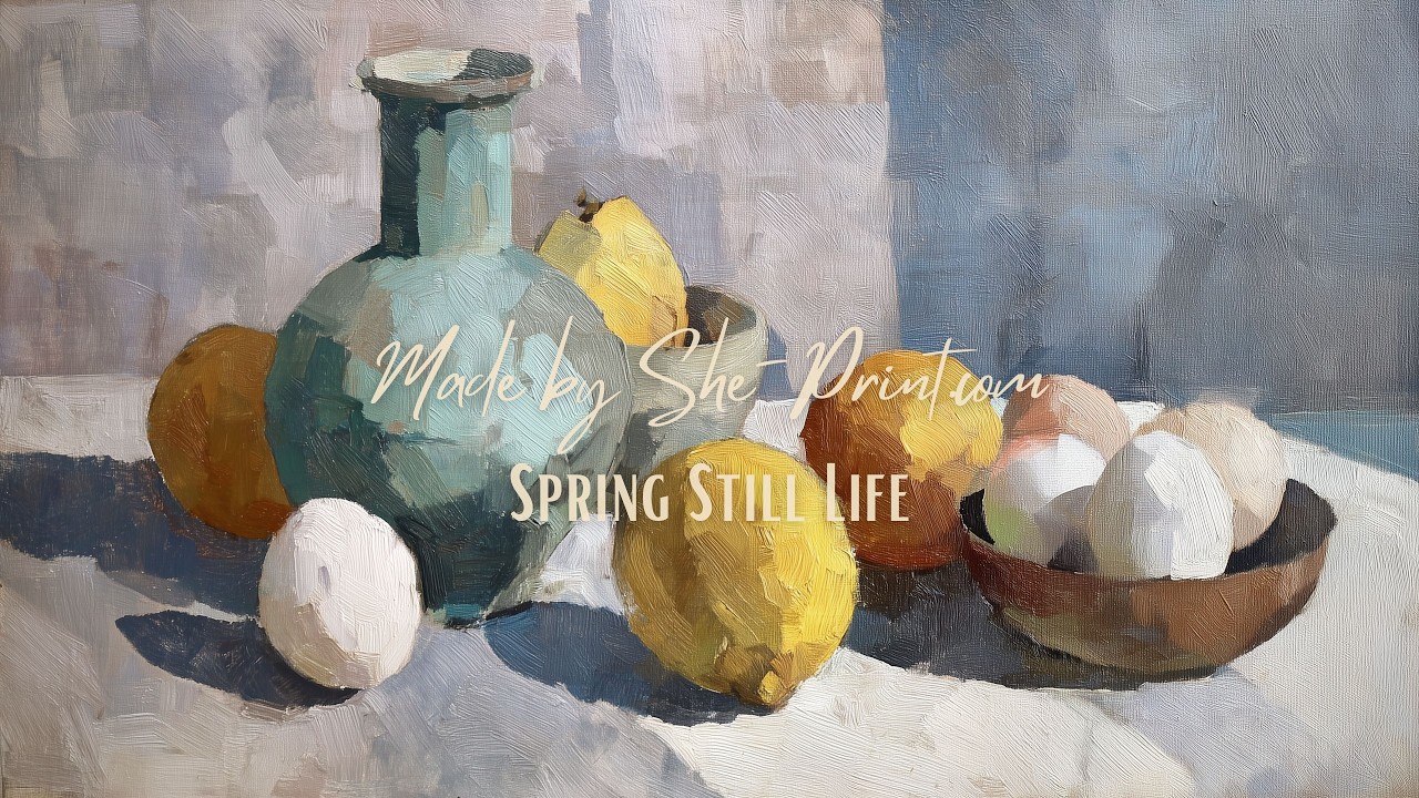 Spring Easter Still Life Gallery | Vintage Floral & Fruit Paintings (Silent TV Art)