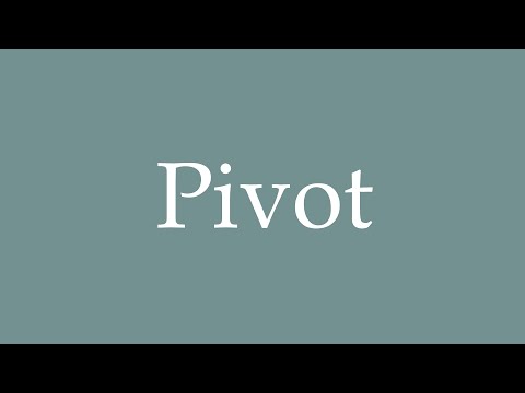 How to Pronounce ''Pivot'' Correctly in French