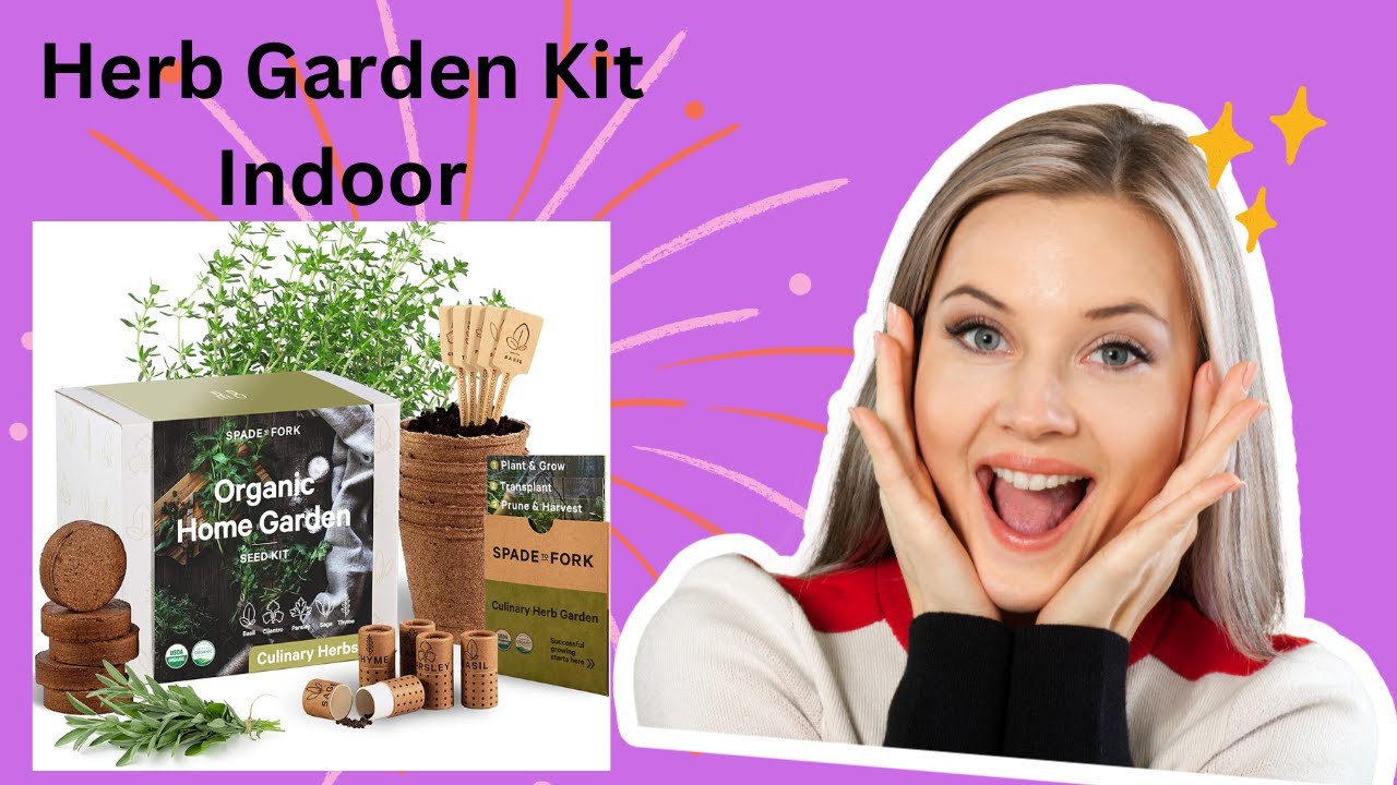 Herb Garden Kit Indoor - Certified USDA Organic Non GMO