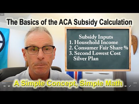 How The ACA Subsidy Is Calculated