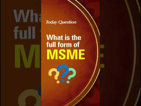 What is the full form of MSME? #shorts #quiztime @JobKaGyan