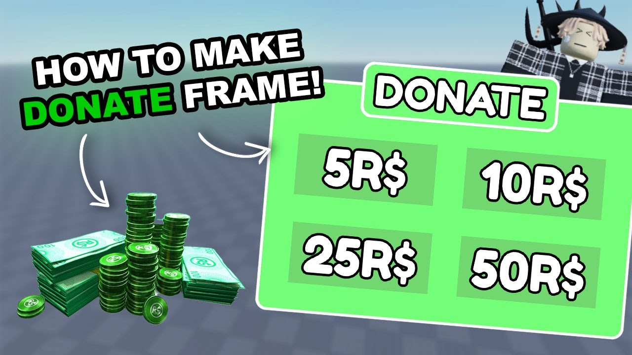 How to Create a Working Donate Frame | Roblox Studio