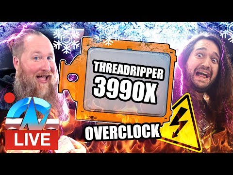 LIVE: AMD Threadripper 3990X CPU Extreme Overclocking, ft. Bearded Hardware