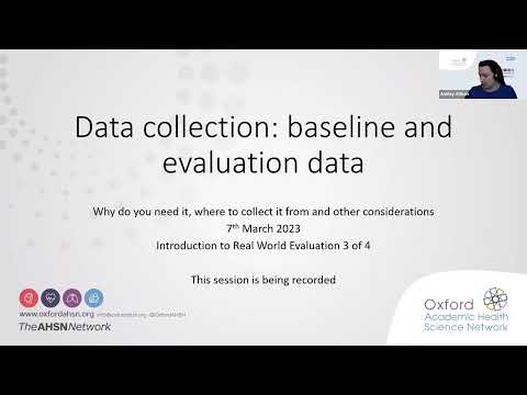 Data collection: baseline and evaluation data