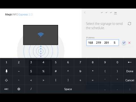 Samsung SMART Signage TV - Tablet App Tutorial #4