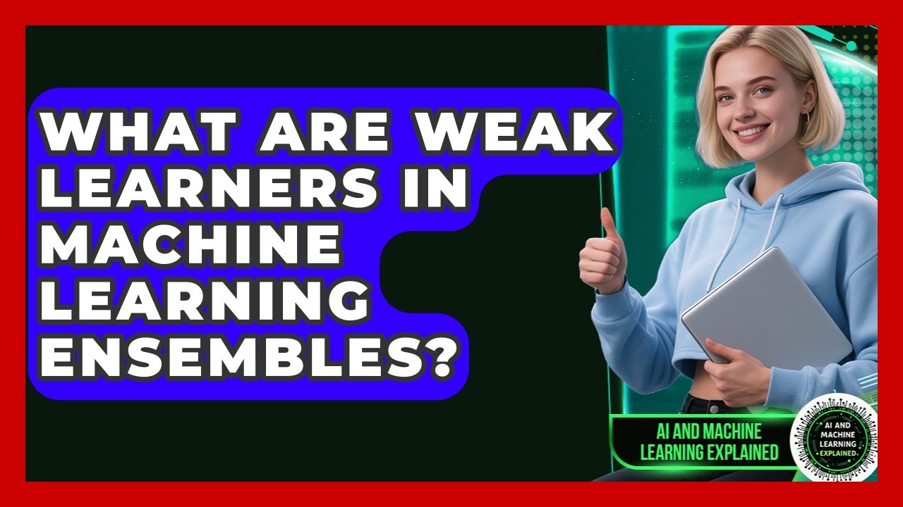 What Are Weak Learners In Machine Learning Ensembles? - AI and Machine Learning Explained