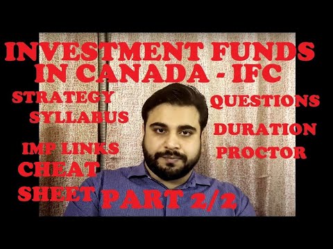 Cheat Sheet 2025 - IFC/IFIC-Investment Funds in Canada-Course Exam for Canadian Mutual Fund Bank Job