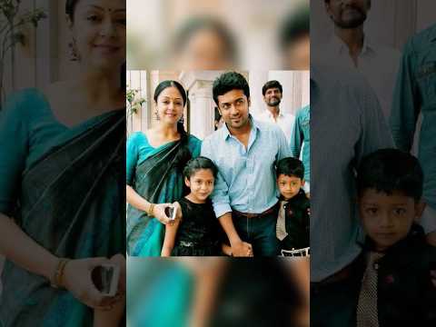 #Suriya #Sivakumar with his wife #Jyothika & #Children