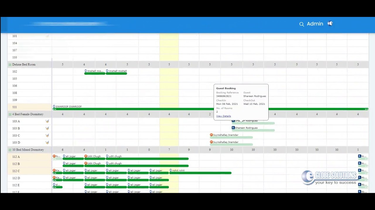 eGlobe PMS - Feb 2021 Version 2.0.1