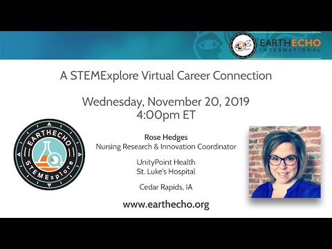STEMExplore Virtual Career Connection with Rose Hedges