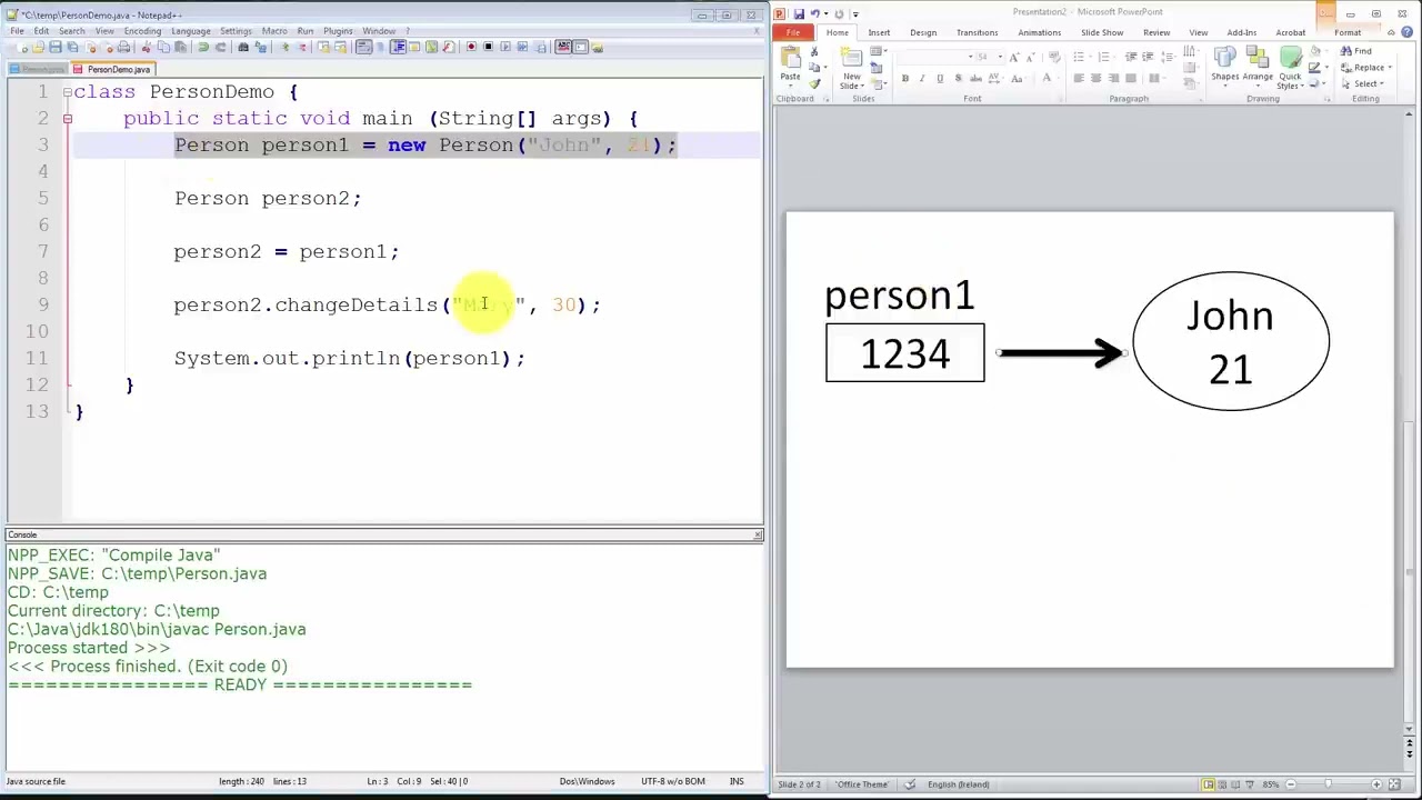 12 Java Tutorial   Passing by Value Object References