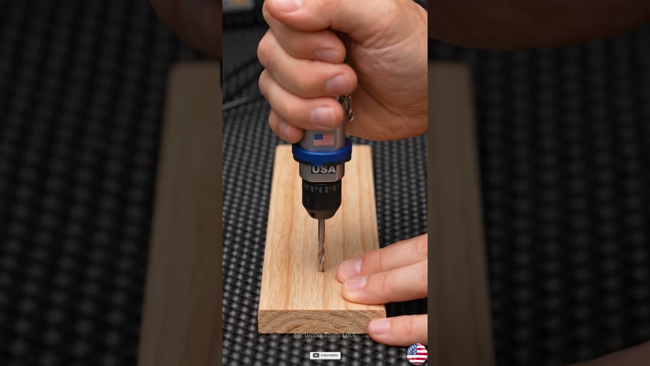 Tiny Machine Makes PERFECT Pocket Hole 😱 #MiniTools #Powertools #diytools #shorts #viral