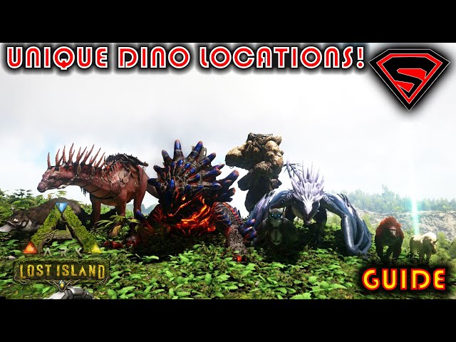 Ark: Lost Island dinosaur spawn map - All spawn locations