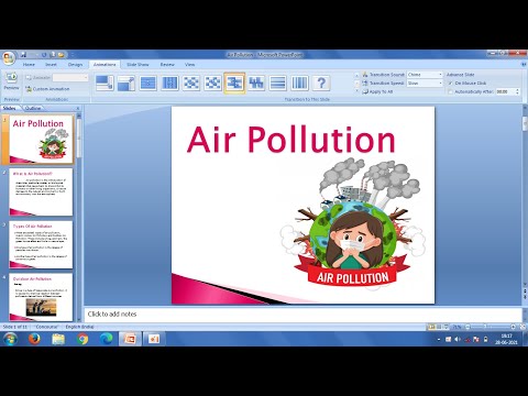 How To Create a PowerPoint Presentation | Air Pollution |