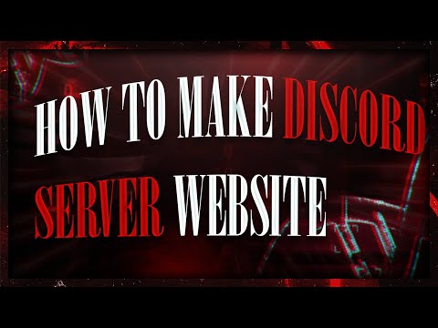 HOW TO MAKE DISCORD SERVER WEBSITE (EASY STEPS) CREDITS : @DiwasAtreya