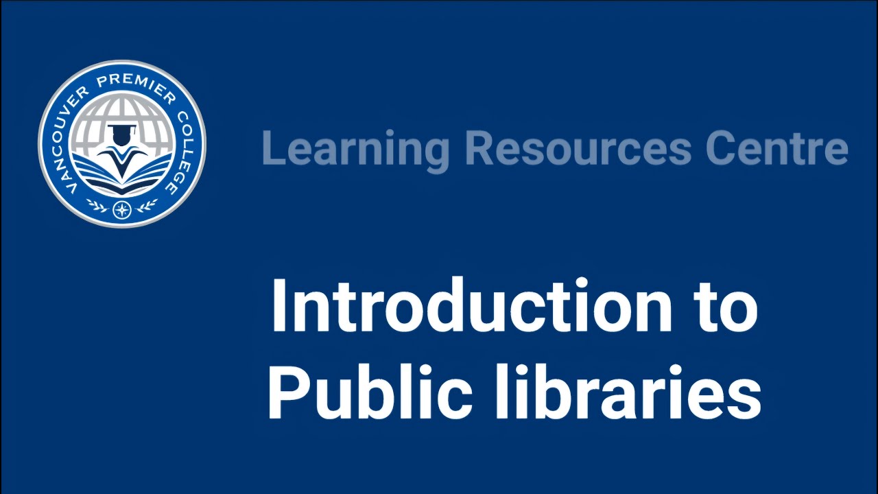 Introduction to public libraries in Canada
