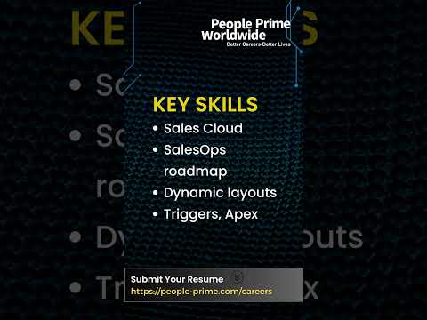 IT Job Openings: Sr. Salesforce Administrator | People Prime Jobs